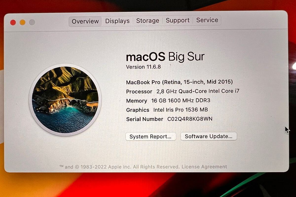 MacBook Pro (Retina, 15", Mid 2015) | Thạch Long Computer Store